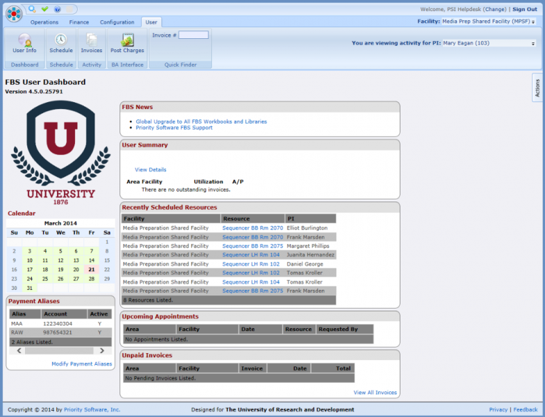 Priority Software® FBS Screenshots - Priority Software, Inc.